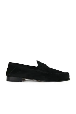 TOM FORD Suede Twisted Band Ripley Loafer - Black