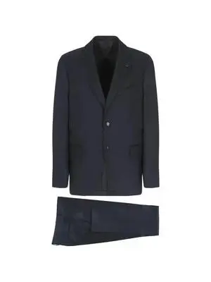 LARDINI Button Suit - Blue