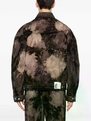 Études Studio Bleached Denim Trucker Jacket - Brown
