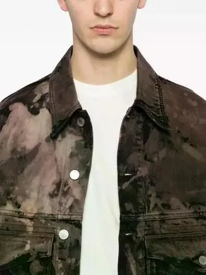 Études Studio Bleached Denim Trucker Jacket - Brown