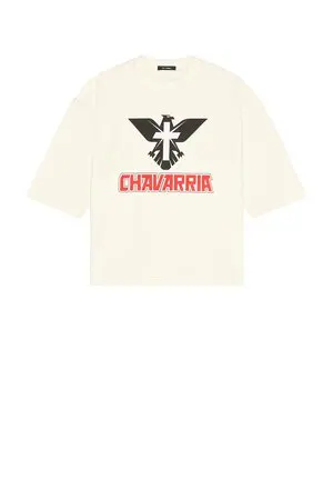 WILLY CHAVARRIA Tecate Buffalo Tee In White