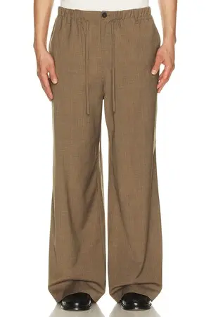 LE17SEPTEMBRE Elasticized Wide Pants - Brown