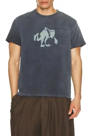 ERL Puke T-shirt Knit - Blue
