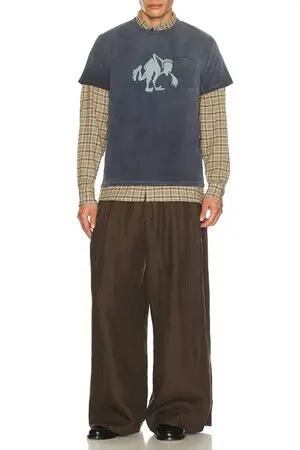 ERL Puke T-shirt Knit - Blue