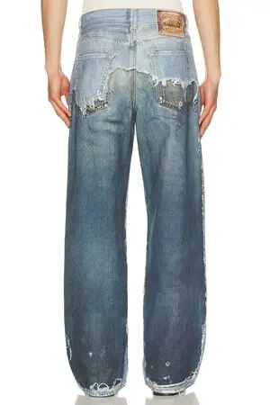 Acne Studios 1981 Skeleton Jean - Mid Blue