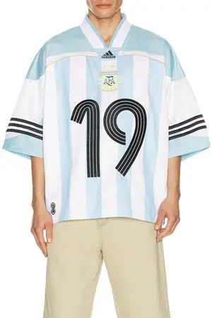 ADIDAS ORIGINALS Afa Argentina 19 World Cup Jersey In Baby Blue - Clear Blue