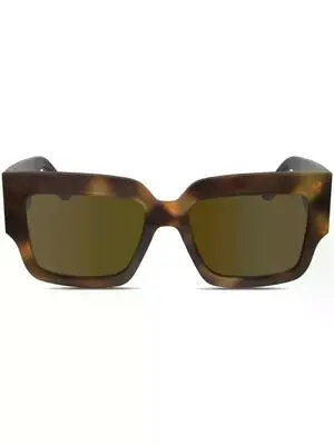 Victoria Beckham Logo-print Sunglasses - Brown