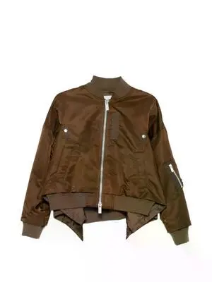 Sacai Zipped Bomber Jacket - Green
