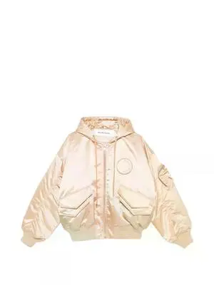 ÉTUDES STUDIO Hooded Oversized Bomber Jacket - Neutrals