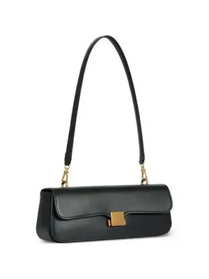 POTAMY Flap Top Leather Shoulder Bag
