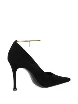 POTAMY Chain Suede Pumps