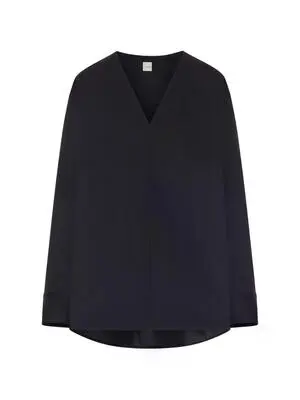 TOTEME V-neck Blouse - Black
