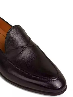Bontoni Grained Leather Loafers