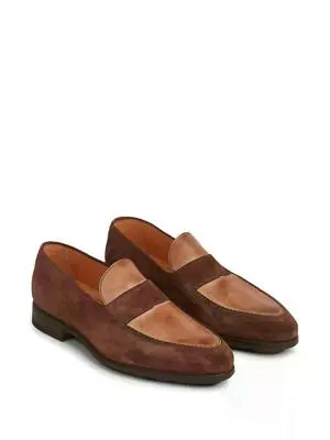 Bontoni Panelled Leather Loafers