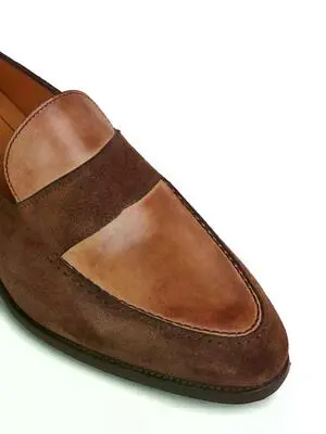 Bontoni Panelled Leather Loafers