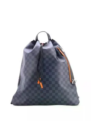 LOUIS VUITTON Drawstring Limited Edition Damier Cobalt Race Backpack - Blue