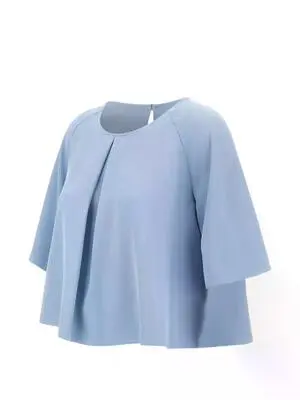 KAOS Pleated Cropped Blouse