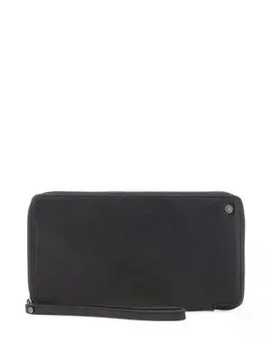 GIANNI CHIARINI Zip Leather Wallet - Black