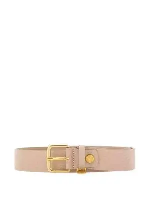 GIANNI CHIARINI Square-buckle Leather Belt - Neutrals