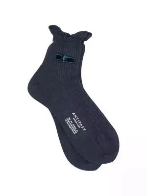 ANTIPAST Ruffled Ribbed Socks - Blue