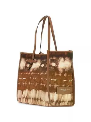 GIANNI CHIARINI Leather-trim Shoulder Bag
