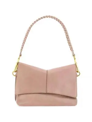 GIANNI CHIARINI Diva Braided Strap Leather Shoulder Bag - Pink