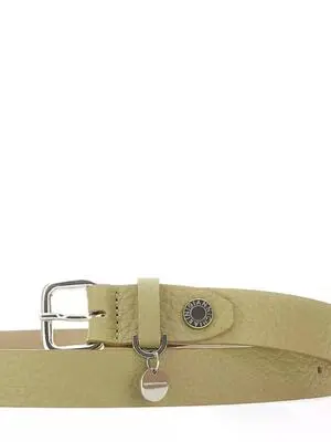 GIANNI CHIARINI Grained Leather Belt - Green