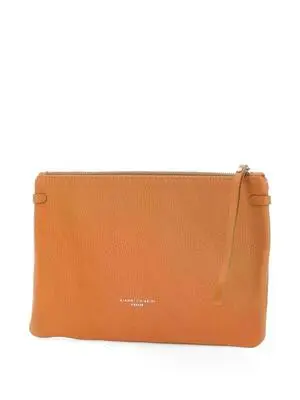 GIANNI CHIARINI Leather Clutch - Neutrals