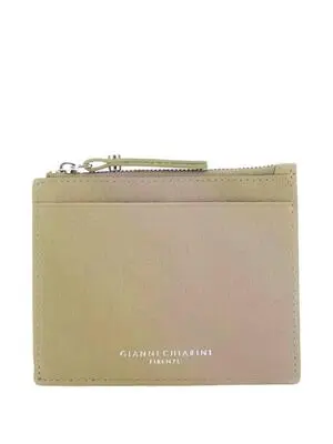 GIANNI CHIARINI Pebbled Leather Wallet - Neutrals