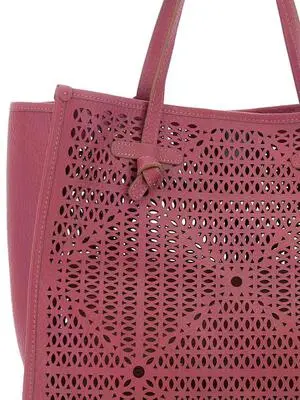 GIANNI CHIARINI Marcella Perforated Leather Tote Bag - Pink