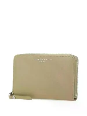 GIANNI CHIARINI Grain Pebbled Zip Wallet