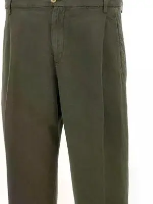 BRIGLIA 1949 Tapered Trousers With Pressed Crease - Green