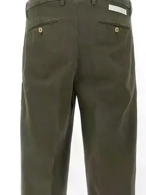 BRIGLIA 1949 Tapered Trousers With Pressed Crease - Green