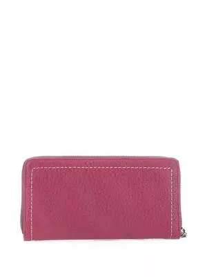 GIANNI CHIARINI Zip Grain Leather Wallet