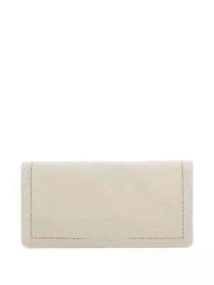 GIANNI CHIARINI Bubble Contrast-stitch Leather Wallet - Neutrals