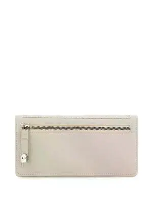 GIANNI CHIARINI Bubble Contrast-stitch Leather Wallet - Neutrals