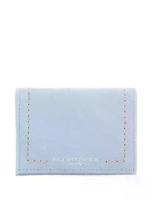 GIANNI CHIARINI Grain Leather Card Holder - Blue