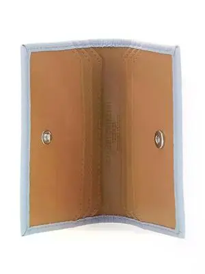 GIANNI CHIARINI Grain Leather Card Holder - Blue
