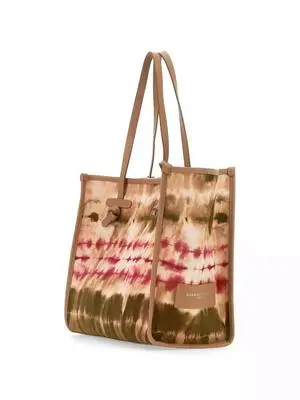 GIANNI CHIARINI Marcella Tie-dye Shoulder Bag - Neutrals
