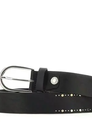 GIANNI CHIARINI Round Buckle Studded Belt