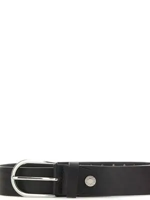 GIANNI CHIARINI Round Buckle Studded Belt