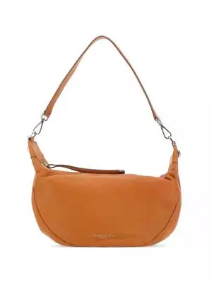 GIANNI CHIARINI Aisha Grained Zip Leather Shoulder Bag - Orange