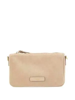 GIANNI CHIARINI Nora Pouch Zip Suede Pouch - Neutrals