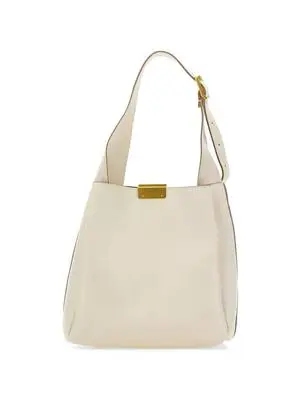 GIANNI CHIARINI Luz Leather Shoulder Bag - Neutrals