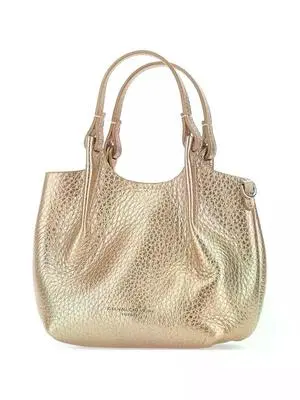 GIANNI CHIARINI Dua Grained-leather Tote Bag - Gold
