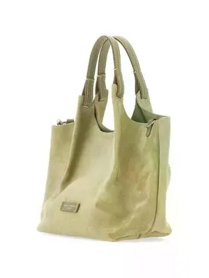 GIANNI CHIARINI Suede Shoulder Bag With Removable Strap