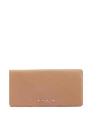GIANNI CHIARINI Pebbled Grained Wallet - Neutrals