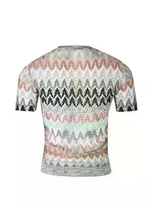 Missoni Zigzag-pattern Short-sleeve Top