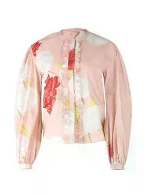 Giambattista Valli Ruffled-detail Blouse - Pink