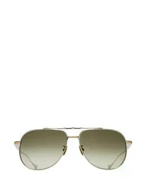 CUTLER & GROSS Sloane Pilot-frame Sunglasses - Silver